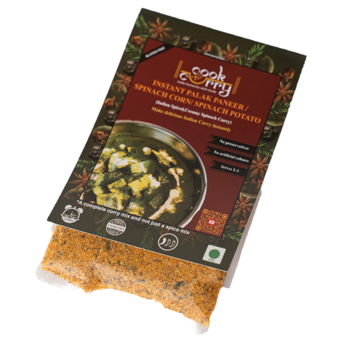 Cook Curry Palak Paneer Instant Curry Mix - Chef Central